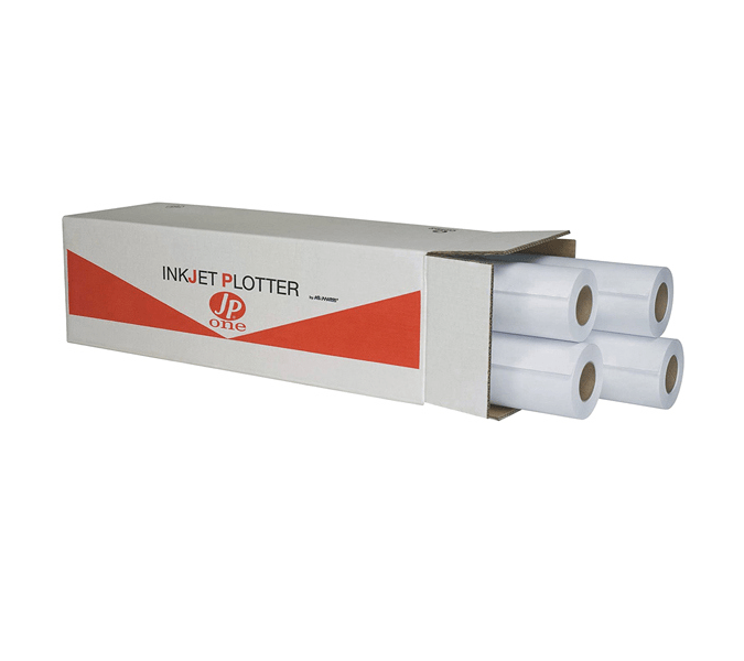 Carta JP One P.80M - per plotter inkjet - 914 mm x 50 mt - 80 gr - opaca - bianco - As Marri ...