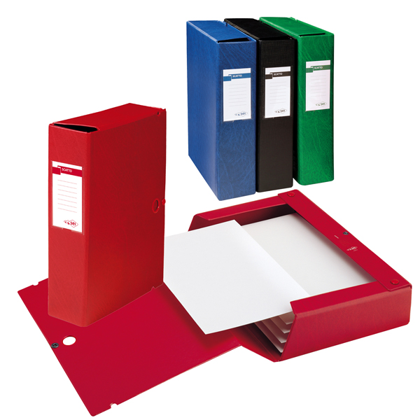 Scatola archivio Scatto - dorso 6 cm - 25 x 35 cm - nero - Sei Rota ...