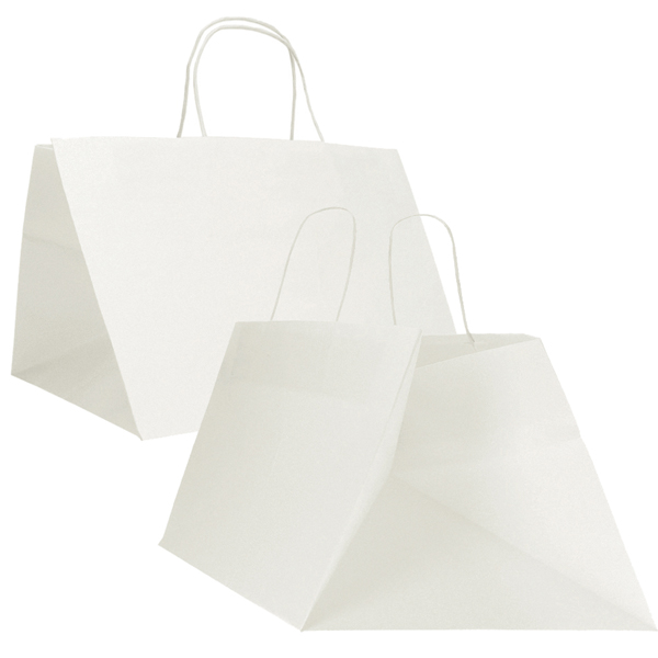Shopper Surf Maxi - 34 x 34 x 25 cm - carta kraft - bianco - Mainetti ...