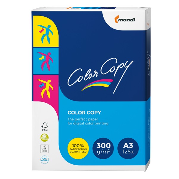 Carta Color Copy - A3 - 300 gr - bianco - Mondi - conf. 125 fogli ...